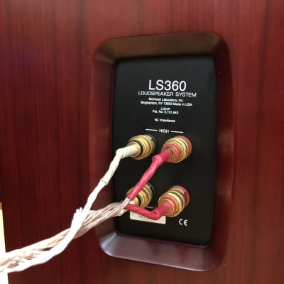 McIntosh LS360 Speakers in a Beautiful Red Cherry Finish | Reverb