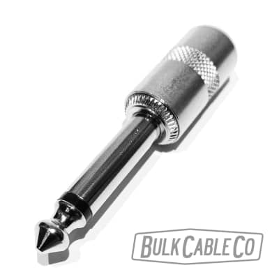 4 Pack - BulkCableCo 1/4" Straight Short Body Connectors - | Reverb