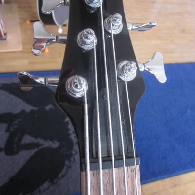 Used Fender Squier 5-String Bass Guitar Black/White | Reverb
