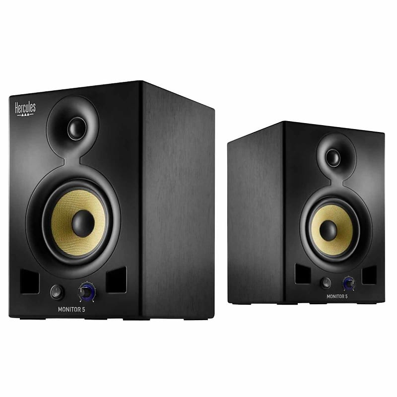 Hercules Monitor 5 Bi-Amplified Active Monitoring Speakers | Reverb