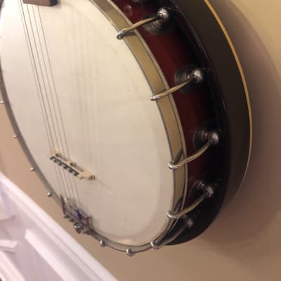 Marma 5 String Resonator Banjo 1960's Red burst | Reverb Canada