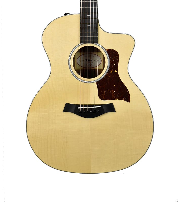 Taylor 214ce-DLX Acoustic-Electric Guitar in Natural | Reverb