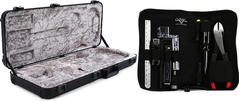 Fender Deluxe Molded Stratocaster/Telecaster Case - Black | Reverb