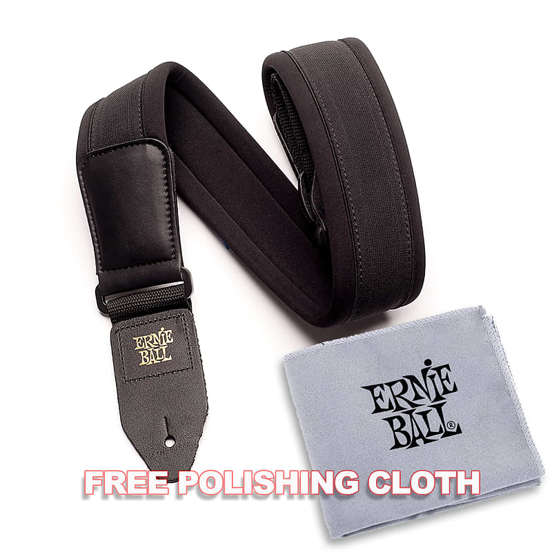 Ernie Ball Padded Neoprene Guitar Comfort Strap w/ Free | Reverb