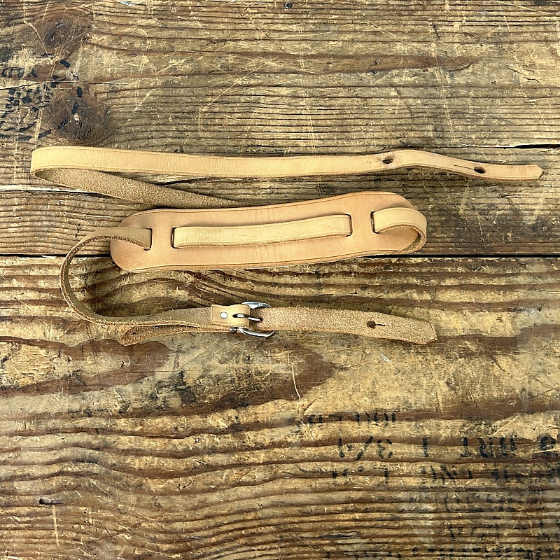 C. Bruno & Sons Leather Instrument Strap - Natural Leather | Reverb