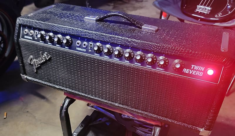 Fender Twin Reverb Vibrato 1963 Black Gator | Reverb Canada
