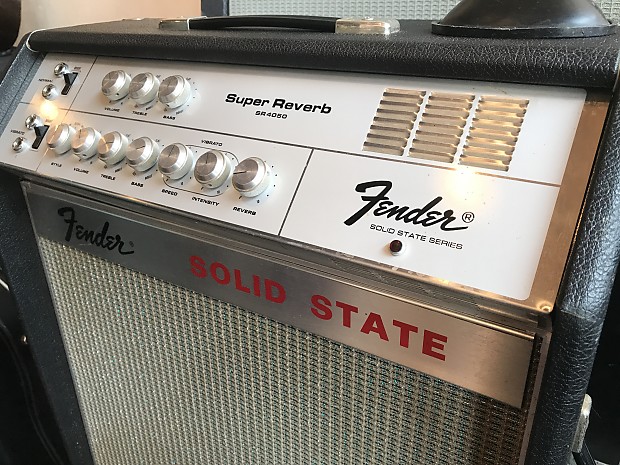 Vintage 1968 Fender Super Reverb SR4050 Solid State Combo | Reverb