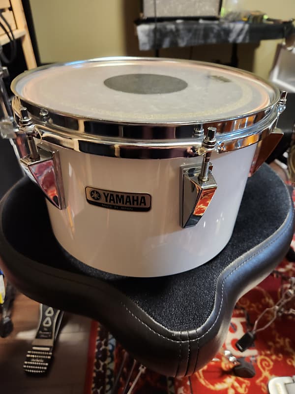Vintage 70s 80s Yamaha 6 Lug 10x6 Concert Rack Tom in White | Reverb