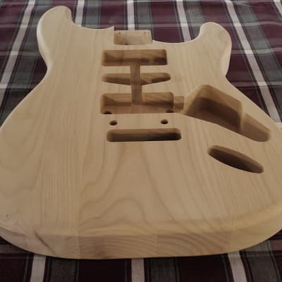 Woodtech Routing Paint grade Alder HSH Stratocaster Body - | Reverb