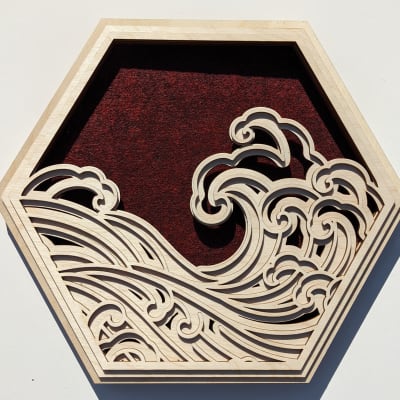 Acoust-Hex - Wood Hexagon Sound Diffuser Acoustic Wall Panel | Reverb