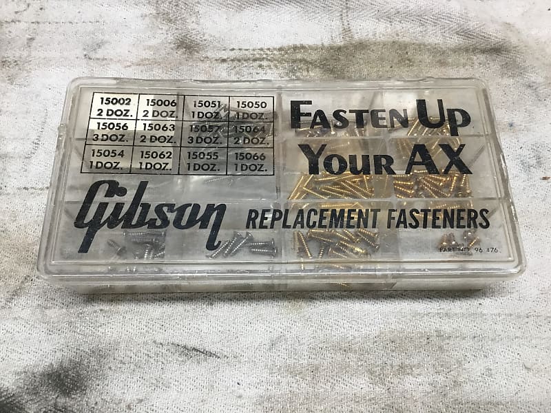 Gibson Dealer faster screw box with inventory 1975 - Clear | Reverb