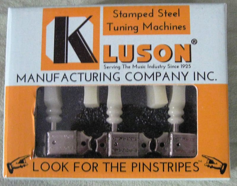 Kluson Deluxe KDL-3-NPKDR Locking Tuners | Reverb