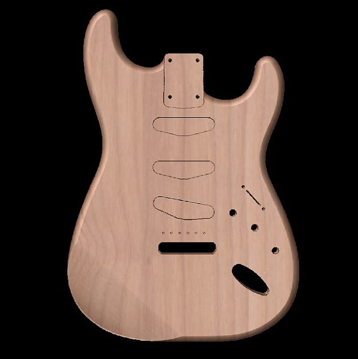 Custom Made To Order Unfinished 2 Piece Alder Rear Routed | Reverb