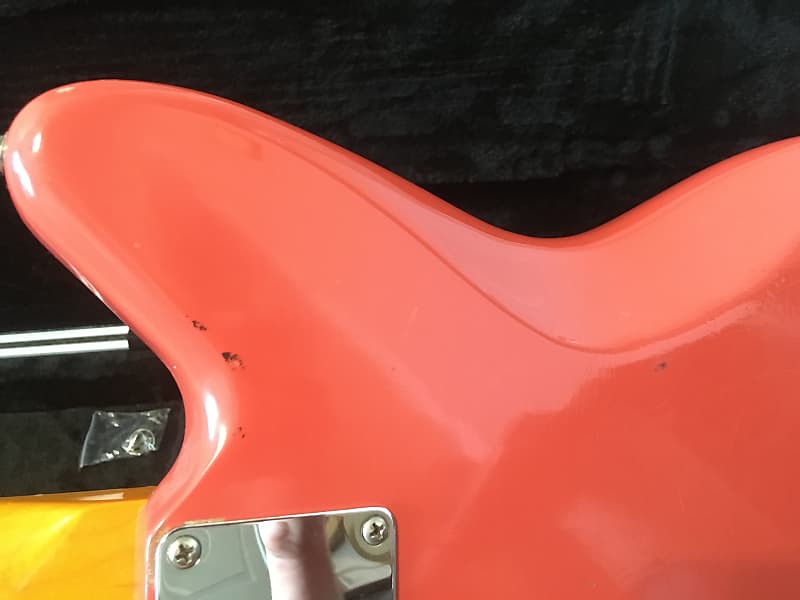 Warmoth/Fender P90 Jazzmaster Fiesta Red W/ HSC | Reverb