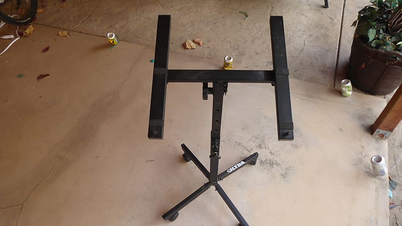 Studio Music Mixer Stand on Wheels - DJ Recording Gear Cart | Reverb