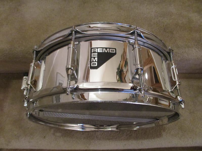 Remo Vintage Quadura Snare Drum, Acousticon Shell, 10 Lugs, | Reverb