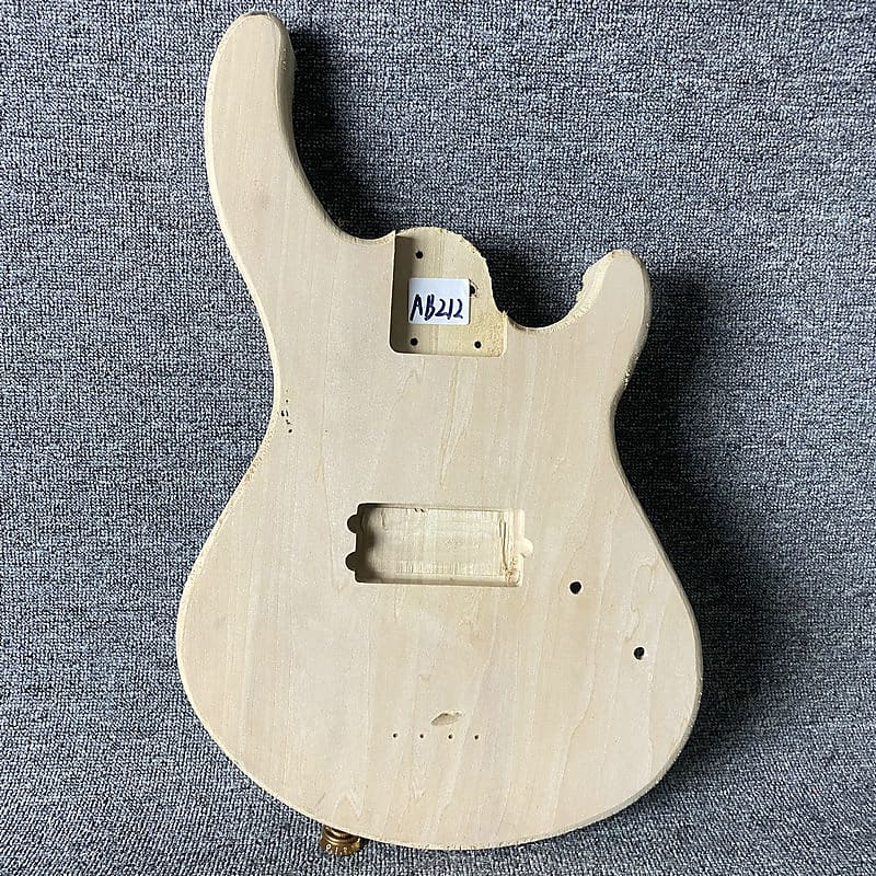 Solid Basswood Unfinished DIY Project Bass Guitar Body | Reverb