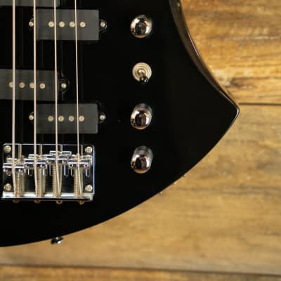B.C. Rich Mockingbird 4-String Bass in Black | Reverb