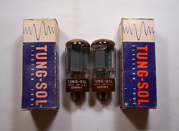 NIB NOS Matched Pair Tung-Sol 5881 6L6WGB Maxi-Matched for | Reverb