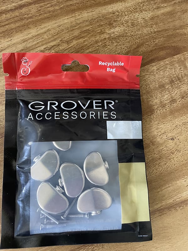 Grover Large Domed Buttons w/ Screws for Tuning Key - CHROME | Reverb