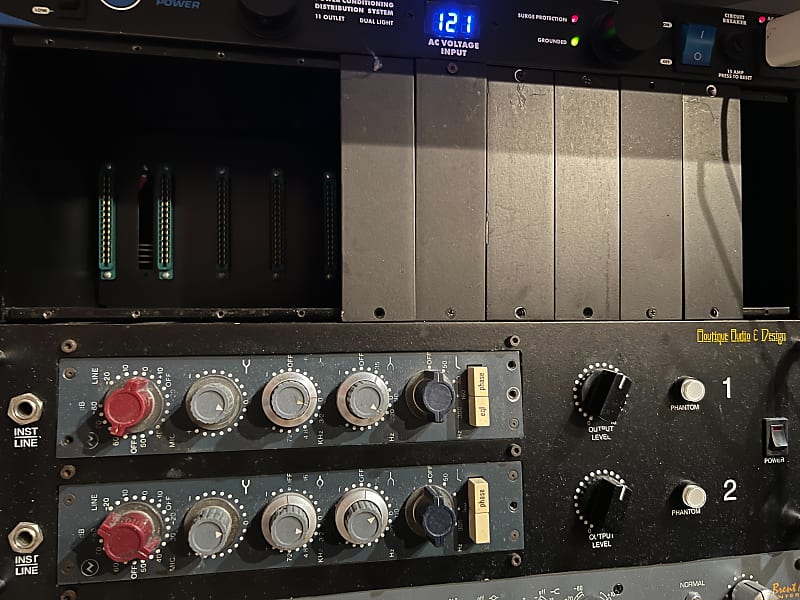 Vintage Neve 1073 (pair) on a boutique audio rack NYC local | Reverb