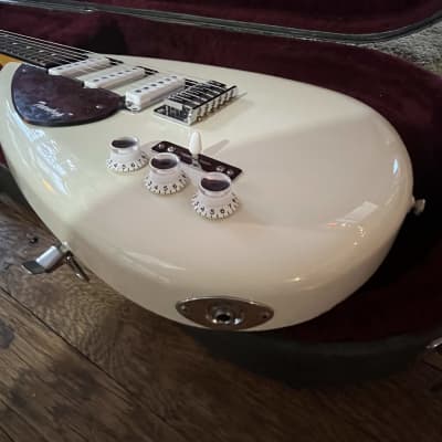 Lefty Phantom Teardrop 2000s - Glossy white (vox replica) | Reverb