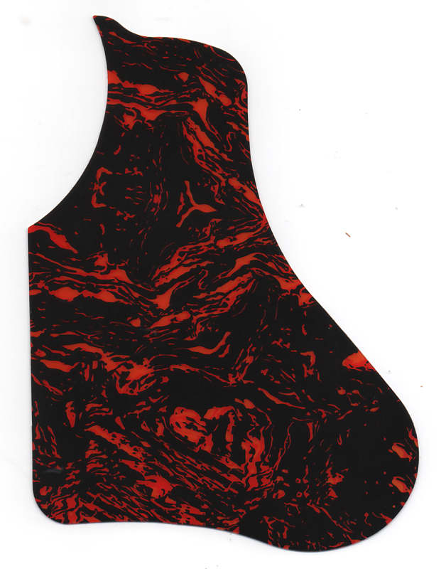 Fox Guitars Fire Stripe Tortoise Vintage Guitar Pickguard for | Reverb
