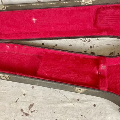 Vintage 1970s Gibson SG Hard Shell Guitar Case Red Interior | Reverb