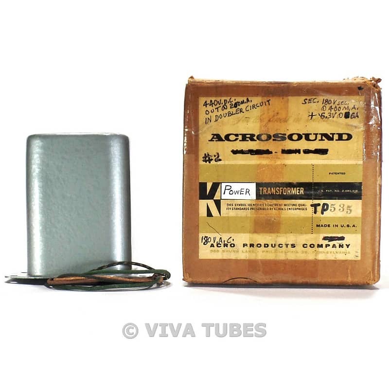 NOS NIB Acrosound TP-535 Power Transformer 117V 180 Volts | Reverb UK