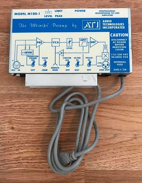 ATI M100-1 Microphone Pre-Amp | Reverb