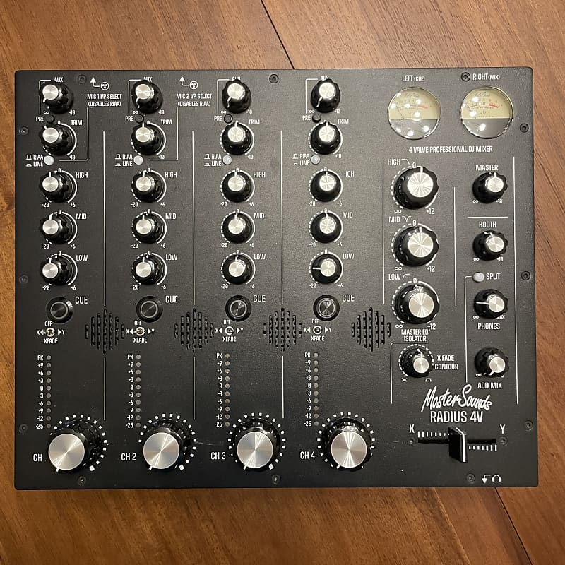 MasterSounds Radius 4V rotary valve DJ mixer (2019) Black | Reverb
