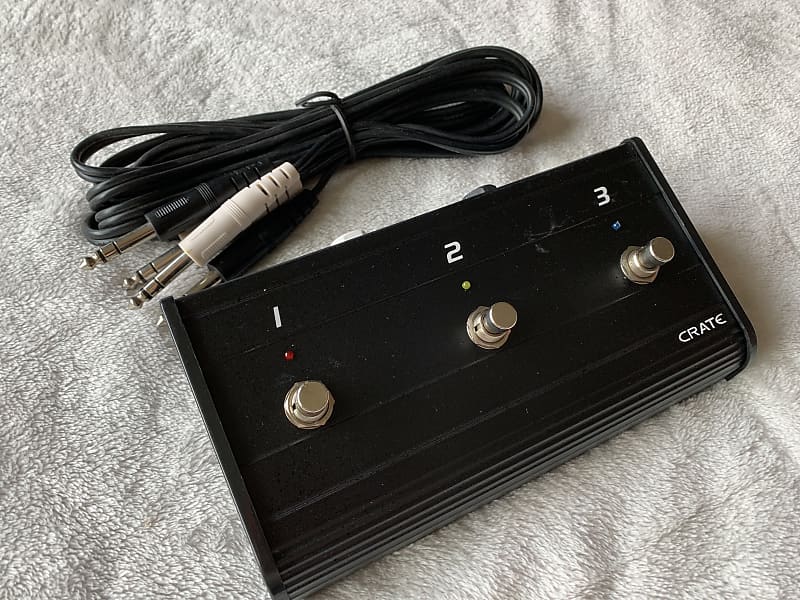 Crate 3-Button Footswitch with cables | Reverb
