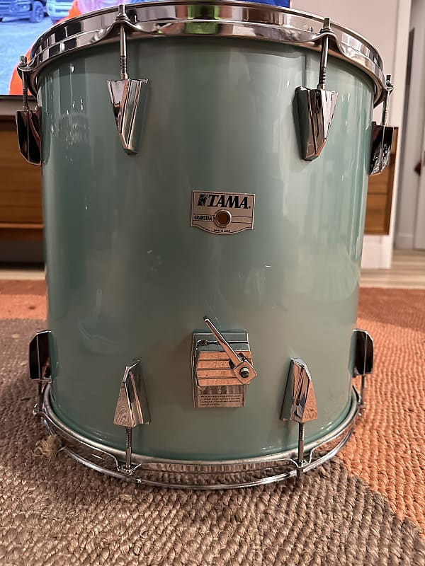Tama Granstar 16” floor tom Nile blue | Reverb