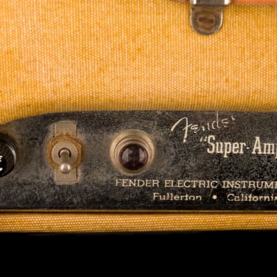 Vintage 1949 Fender V-Front Super Guitar Amp Combo | Reverb