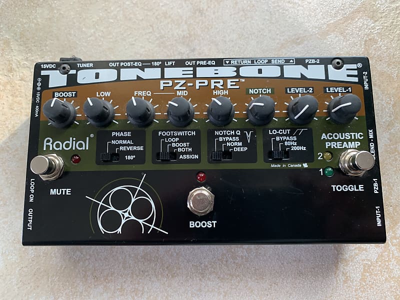 Radial ToneBone PZ PRE | Reverb