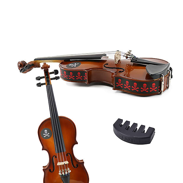 Violin Practice Mute W/Skull Violin Skins 4/4 Size (Violin | Reverb