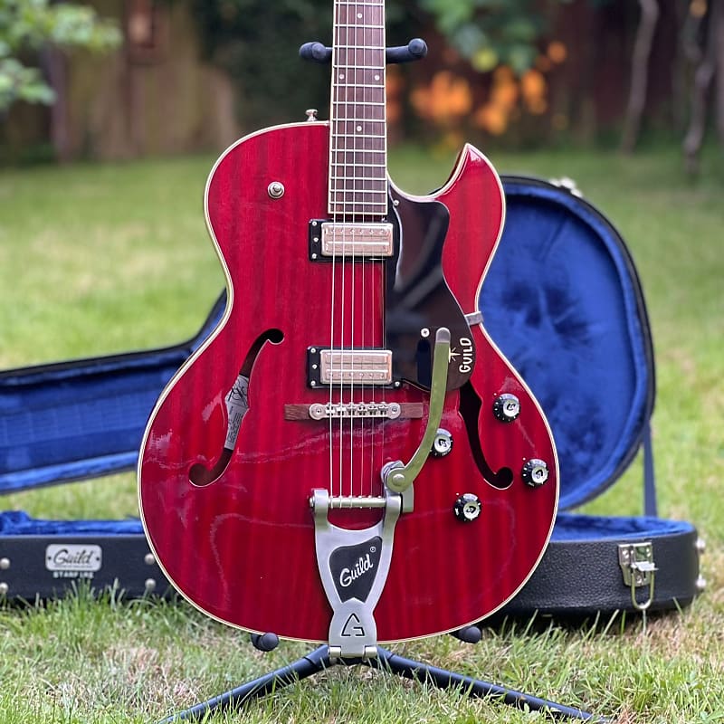 Guild Newark St. Collection Starfire III 2016 - Cherry Red | Reverb UK