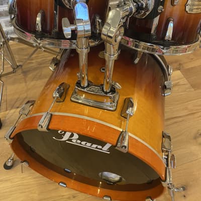 Pearl Session Custom Kit w/20’ Kick - Amber Sunburst | Reverb