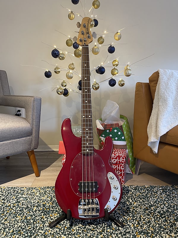 Music Man Stingray 1987 Translucent Red with Case | Reverb