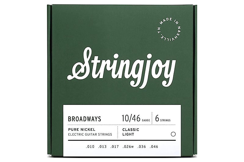 Stringjoy Broadways SJ-BR1046 Pure Nickel Electric Guitar | Reverb