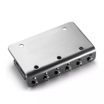 6 String 65MM Metal Fixed Hardtail Saddle Bridge Top Load | Reverb