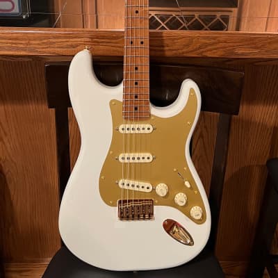 Fender Stratocaster Partscaster Hard Tail 2022 Olympic White | Reverb