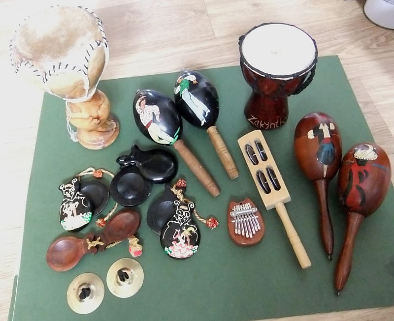 RARE, VINTAGE JOBLOT OF HAND PERCUSSION INSTRUMENTS c1970s | Reverb