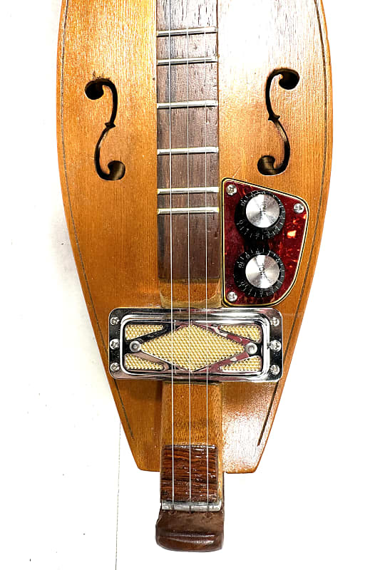 Vintage electric mountain dulcimer with goldfoil pu The | Reverb