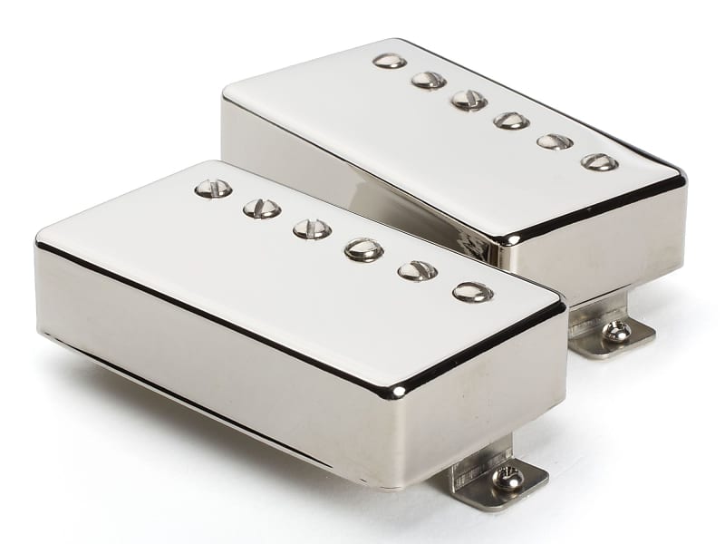 Lindy Fralin Pure PAF Humbucker Pickup Set, 7.5k/8k, Polished | Reverb
