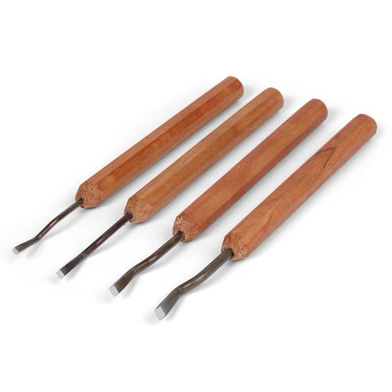 Dockyard Micro Carving Chisels, with Dogleg Tips - Set of 4 | Reverb