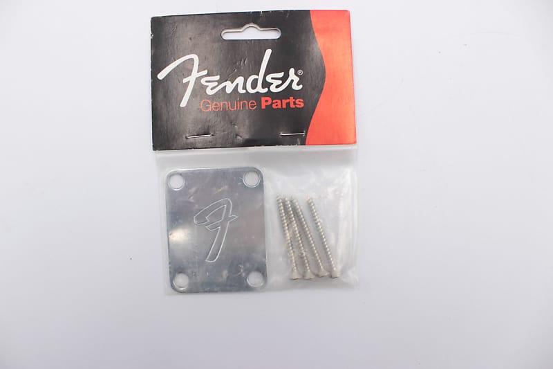 Genuine Fender 4-BOLT '70S VINTAGE-STYLE F LOGO NECK PLATE | Reverb