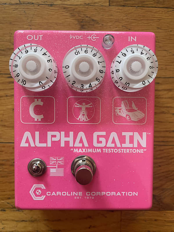 Caroline Guitar Company Alpha Gain 2023 - Pink Sparkle | Reverb