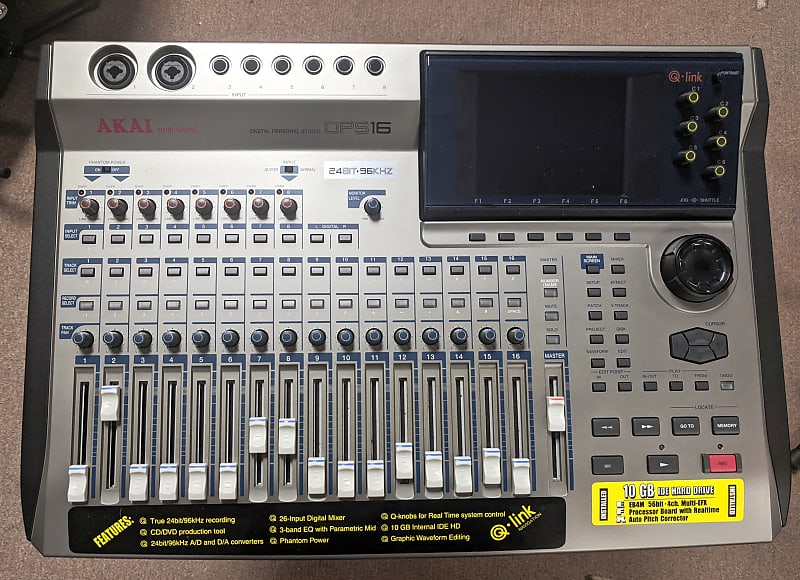 Akai DPS-16 Digital Multi Track Recorder 2010's Silver/Gray | Reverb