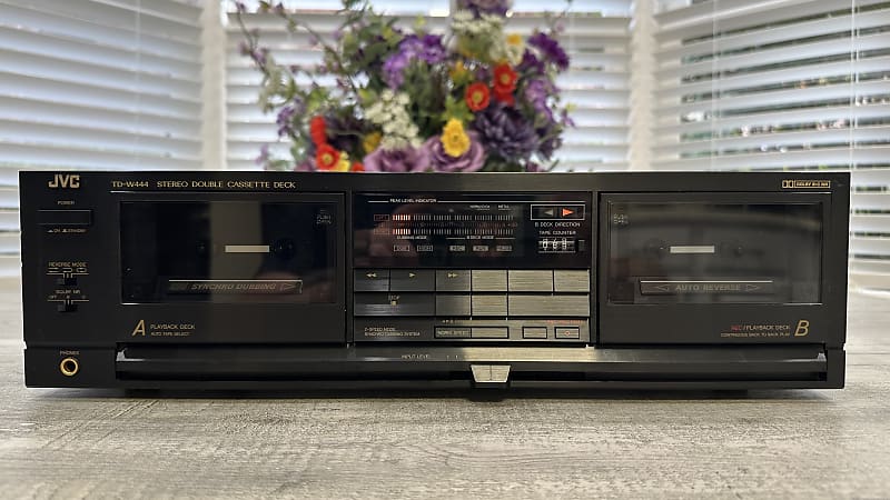 JVC TD-W444 Dual Cassette Deck | Reverb